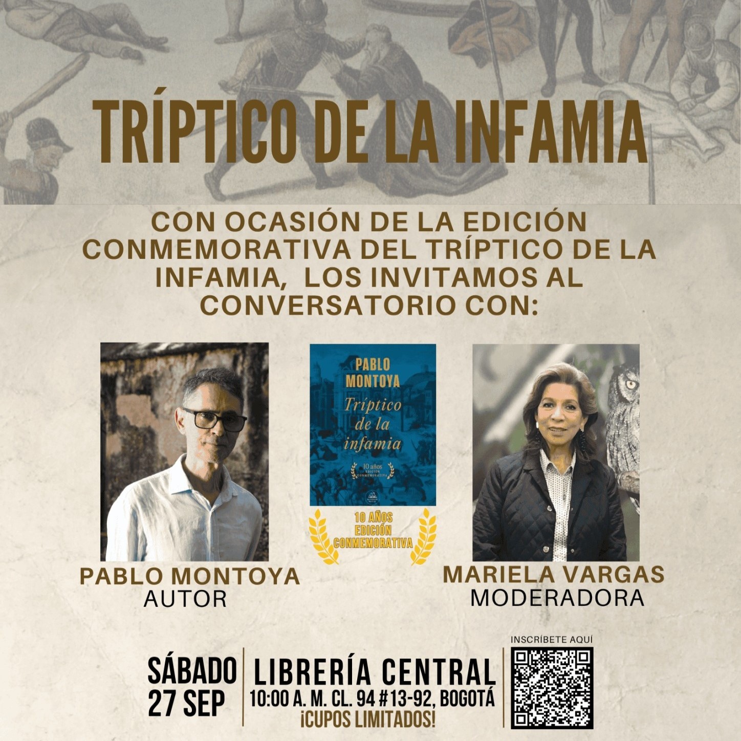 📚 Conversa con Pablo Montoya sobre Tríptico de la infamia – Edición conmemorativa | Fundación ...